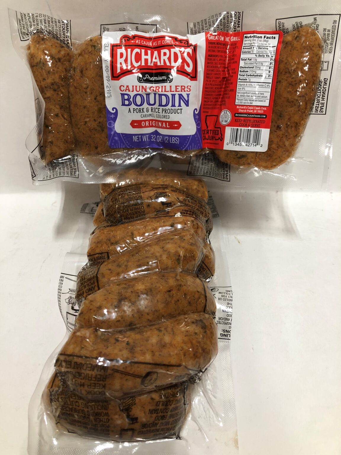 Richards Griller Boudin 2 Lb Pack - GJ Curbside